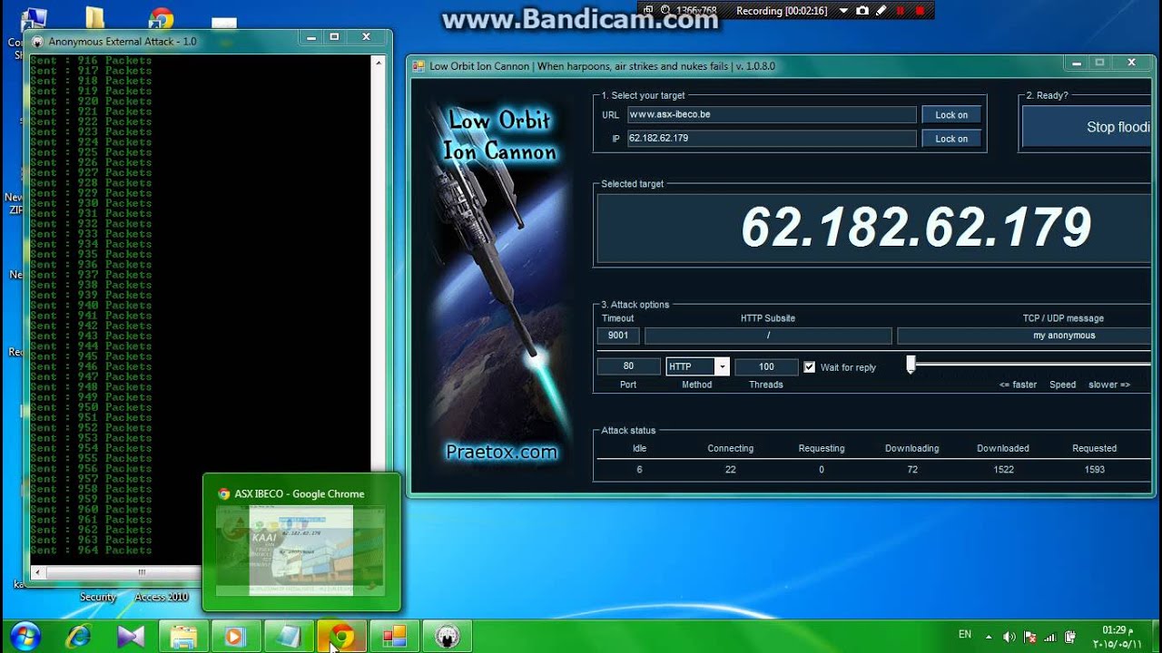dos attack hack wibsit {loic} and {Anonymous_External_Attack} - YouTube