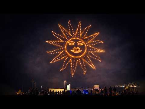 500 Drone Show in Uruguay for Tigo Telecom Launch | Full Show