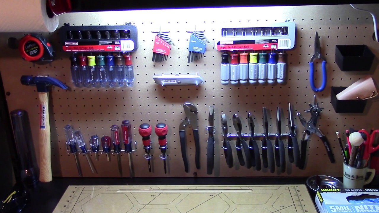 Setting up a workbench in the new basement. - YouTube