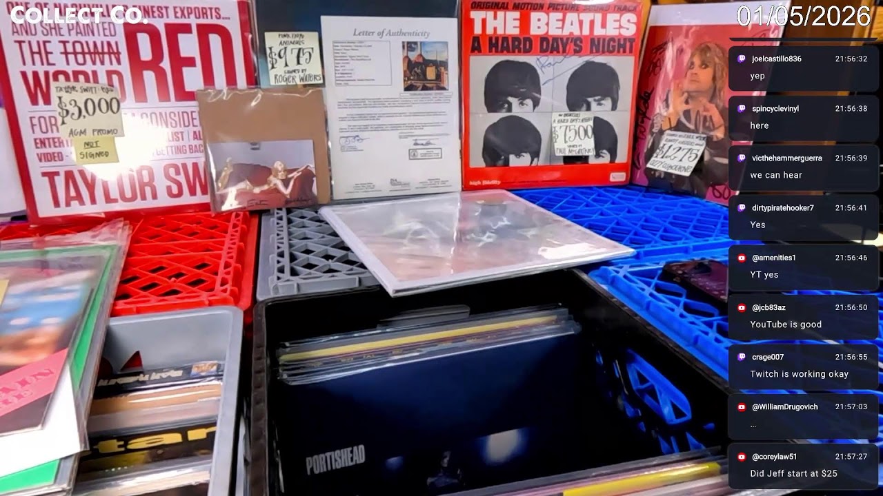 LIVE Vinyl Record Sale (Monday, 01/05/2026) - YouTube