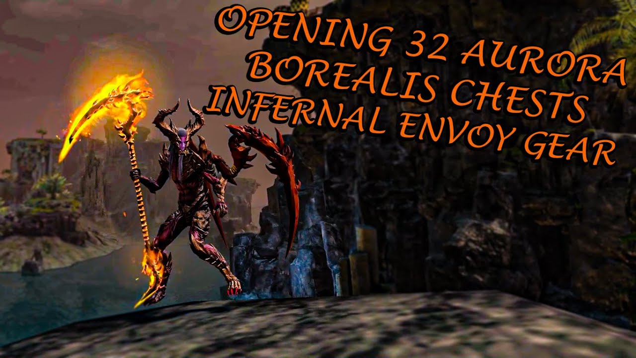 Guild Wars 2 - Opening 32 Aurora Borealis Chests & Infernal Envoy Gear ...