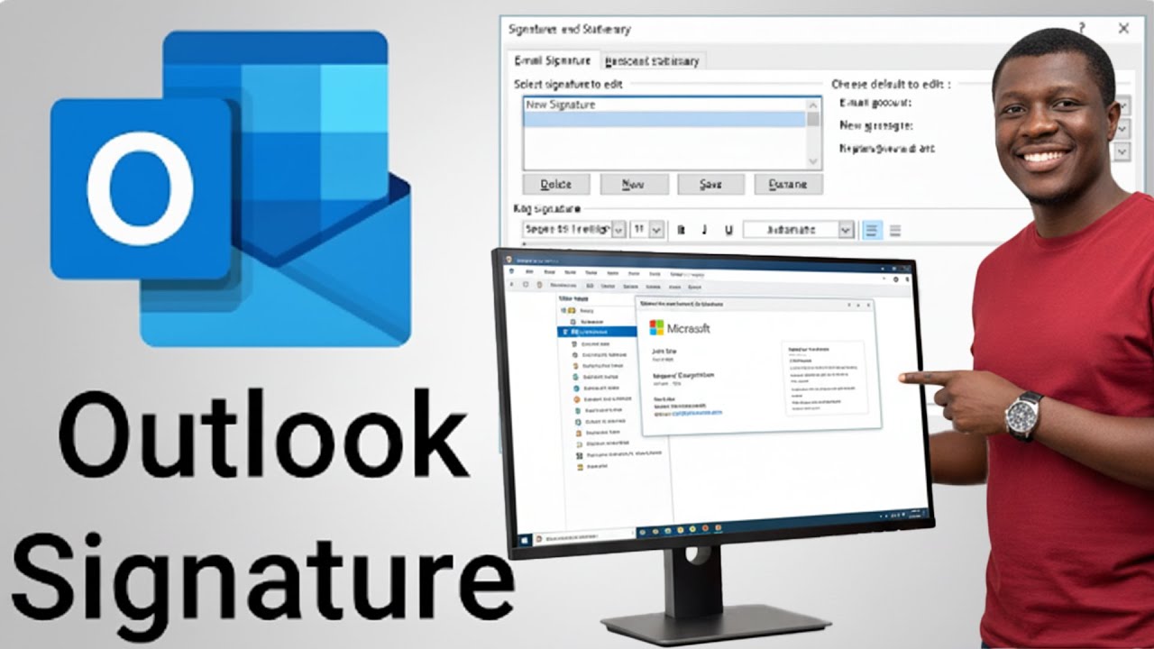 Create Outlook Signature – How to Stand Out Professionally! - YouTube