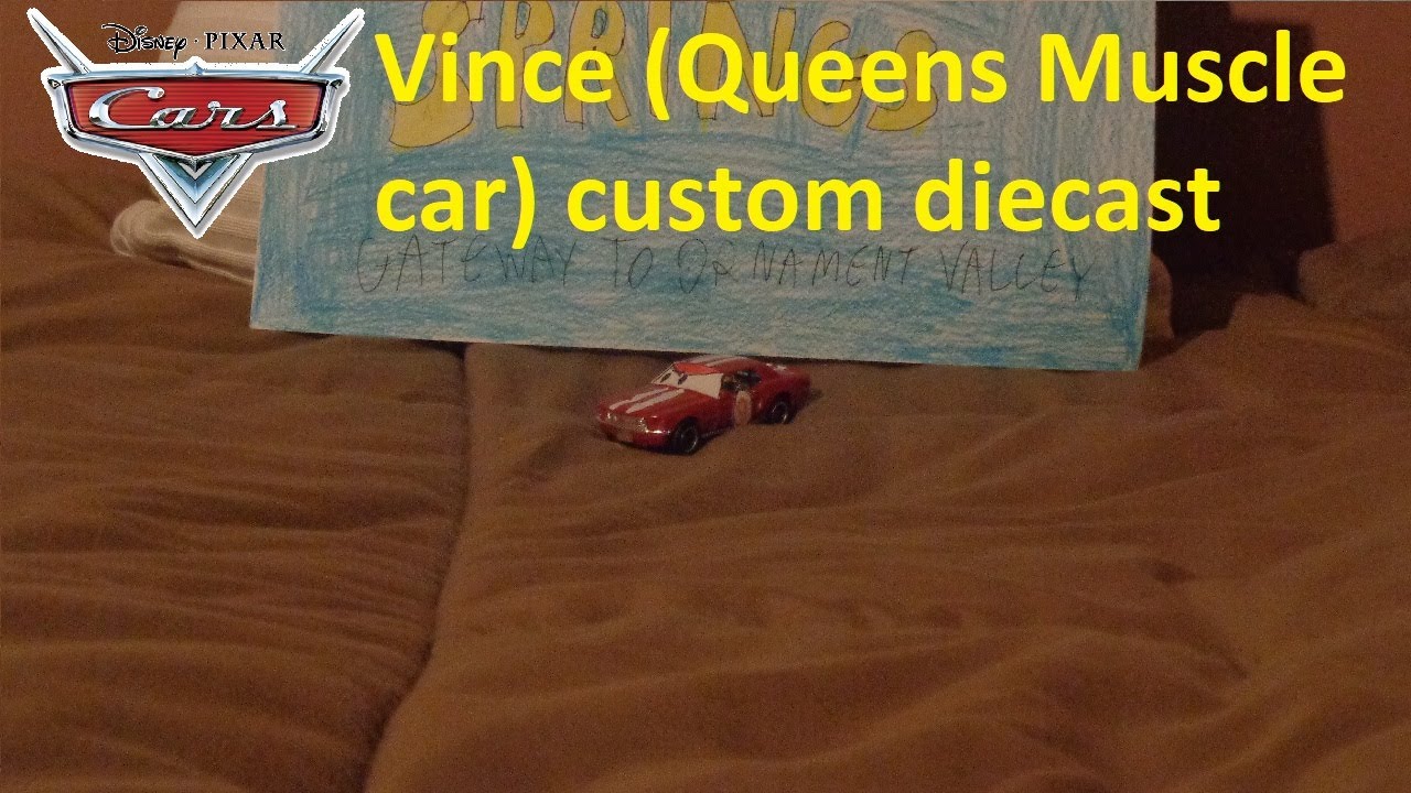 Disney Pixar Cars video game Custom Vince (Queens muscle car) diecast ...