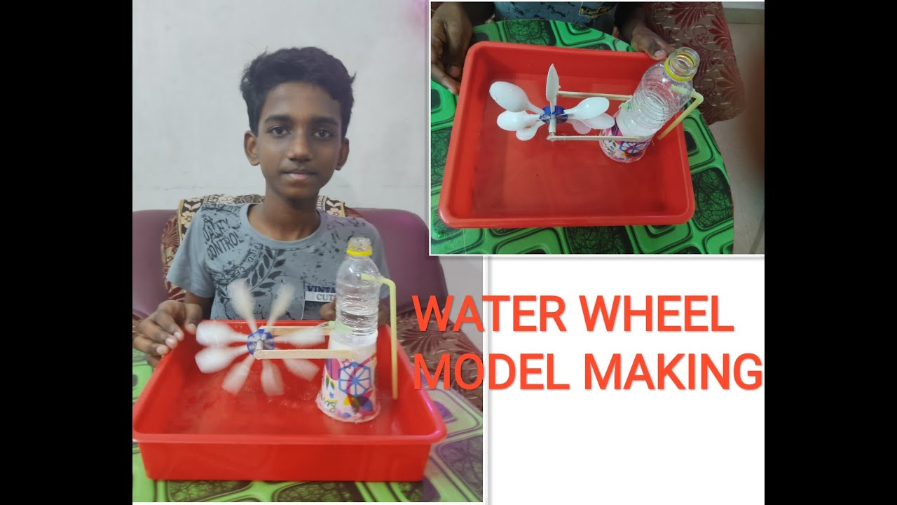 WATER WHEEL MODEL | HOW TO MAKE WATER WHEEL MODEL | KIDS SCIENCE ...