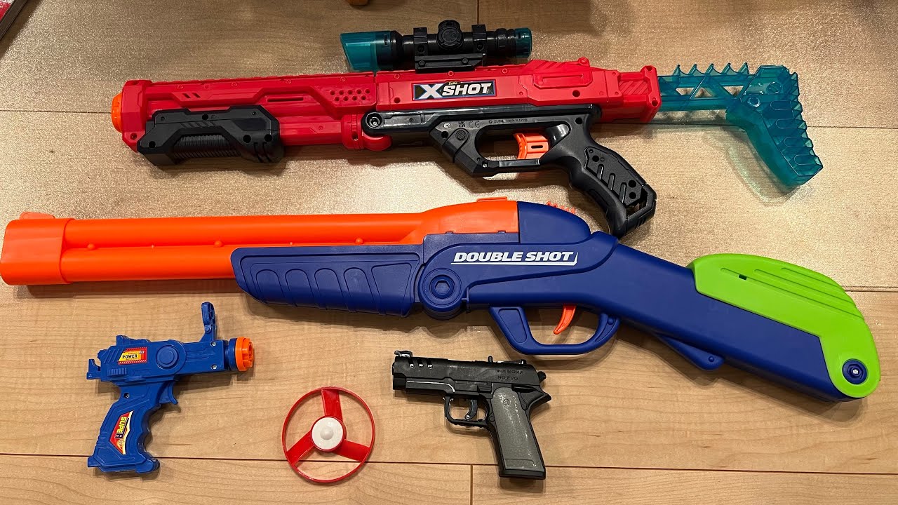 Nerf war : Nerf like shotguns vs Fake Nerf - YouTube