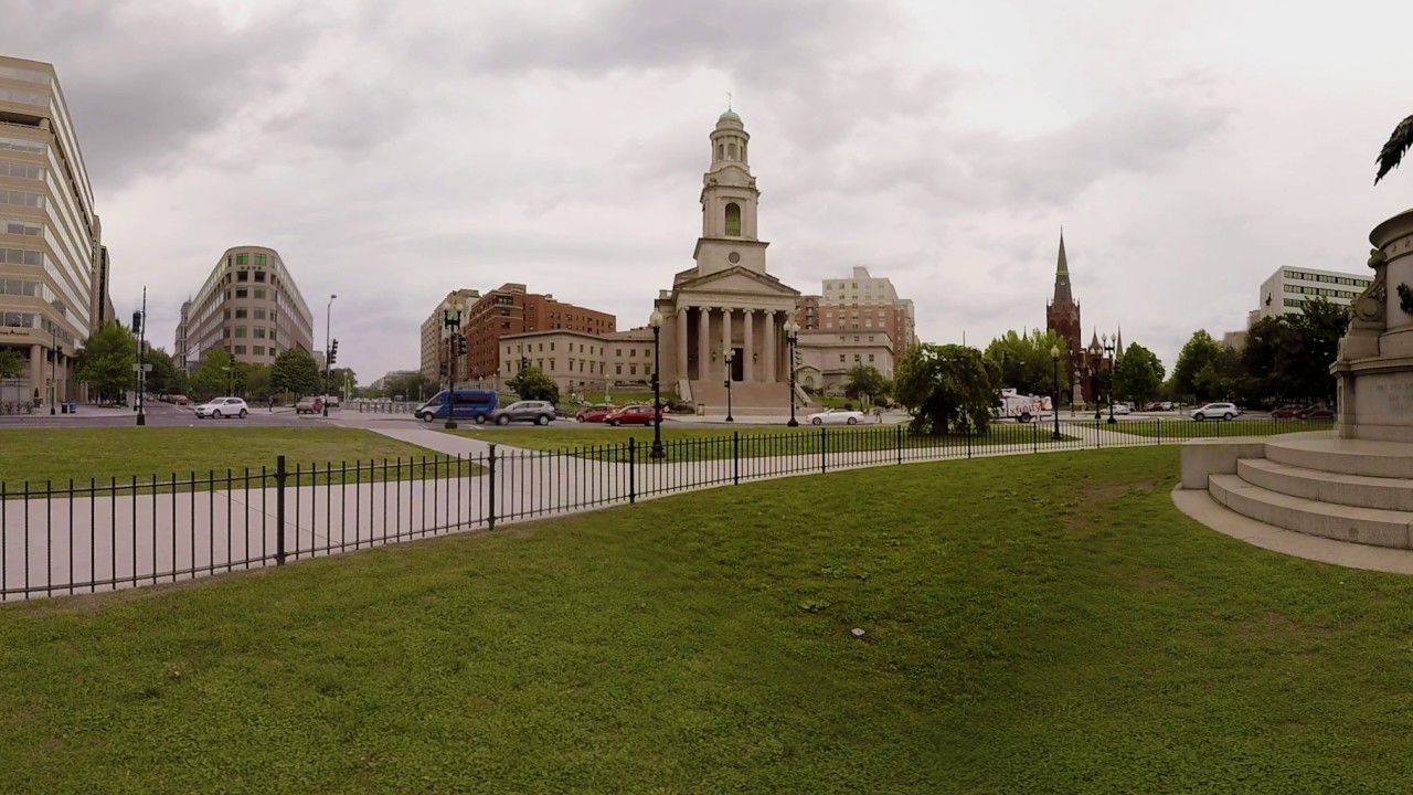 Thomas Circle in Downtown DC | Washington, DC 360 Video - YouTube