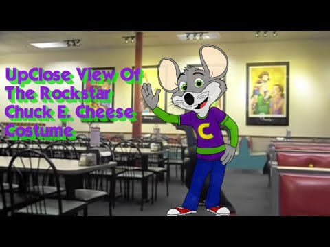 UpClose View Of An Authentic Chuck E. Cheese Rockstar Walkaround - YouTube