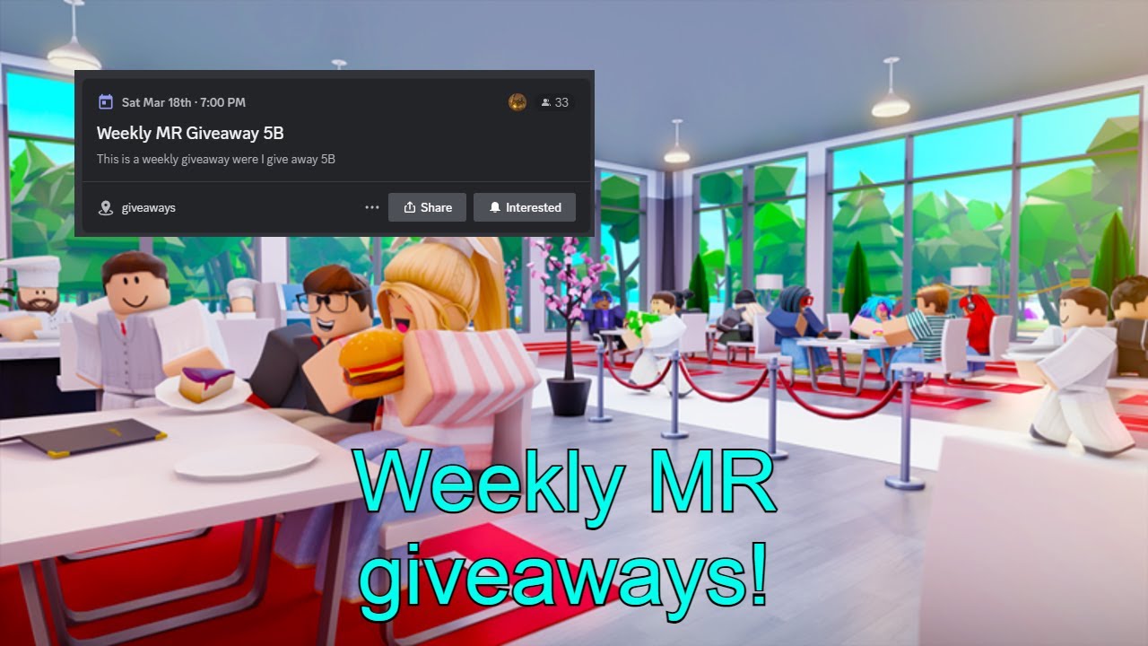 WEEKLY DISCORD SERVER GIVEAWAYS! (Everything you need to know) Roblox ...