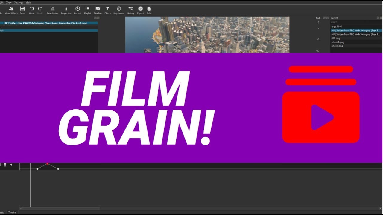 How To ADD Film Grain In ShotCut - YouTube