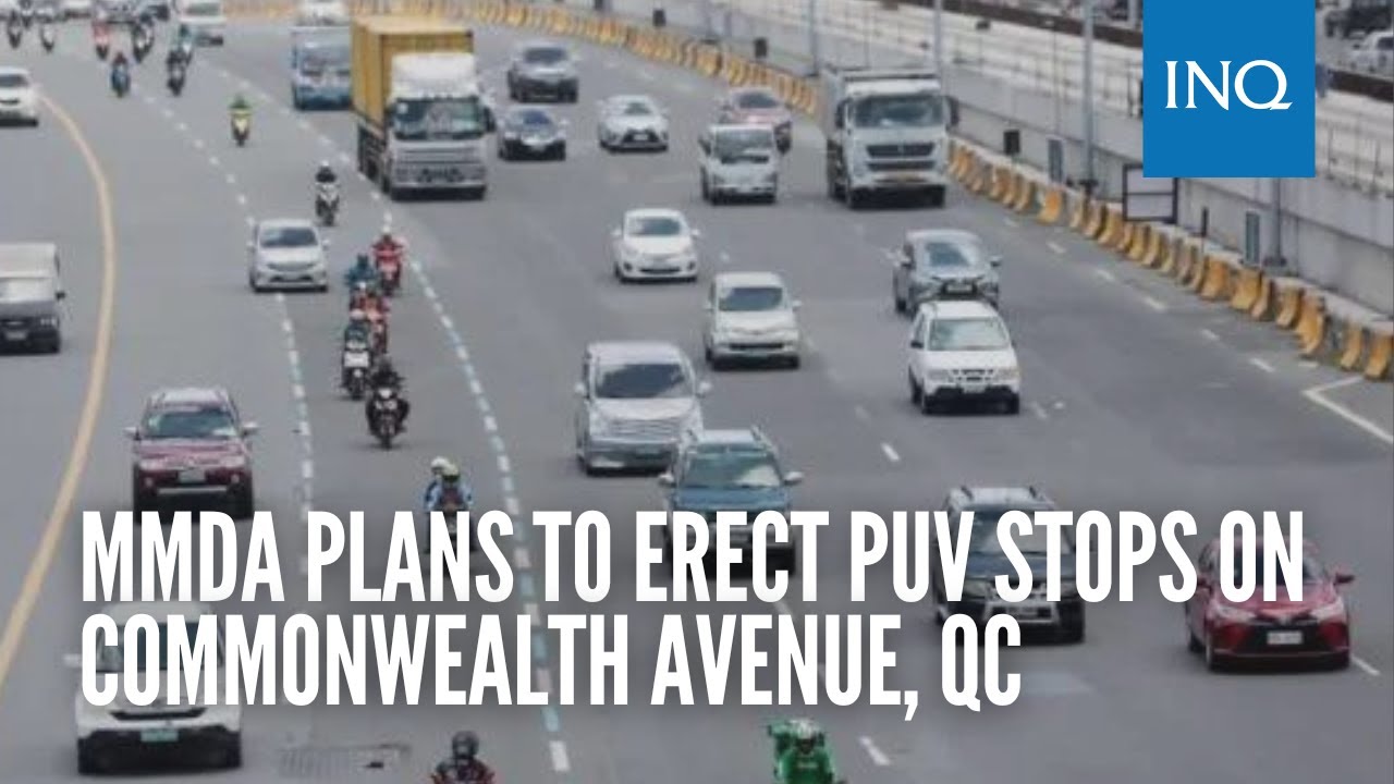 MMDA plans to erect PUV stops on Commonwealth Avenue, QC - YouTube