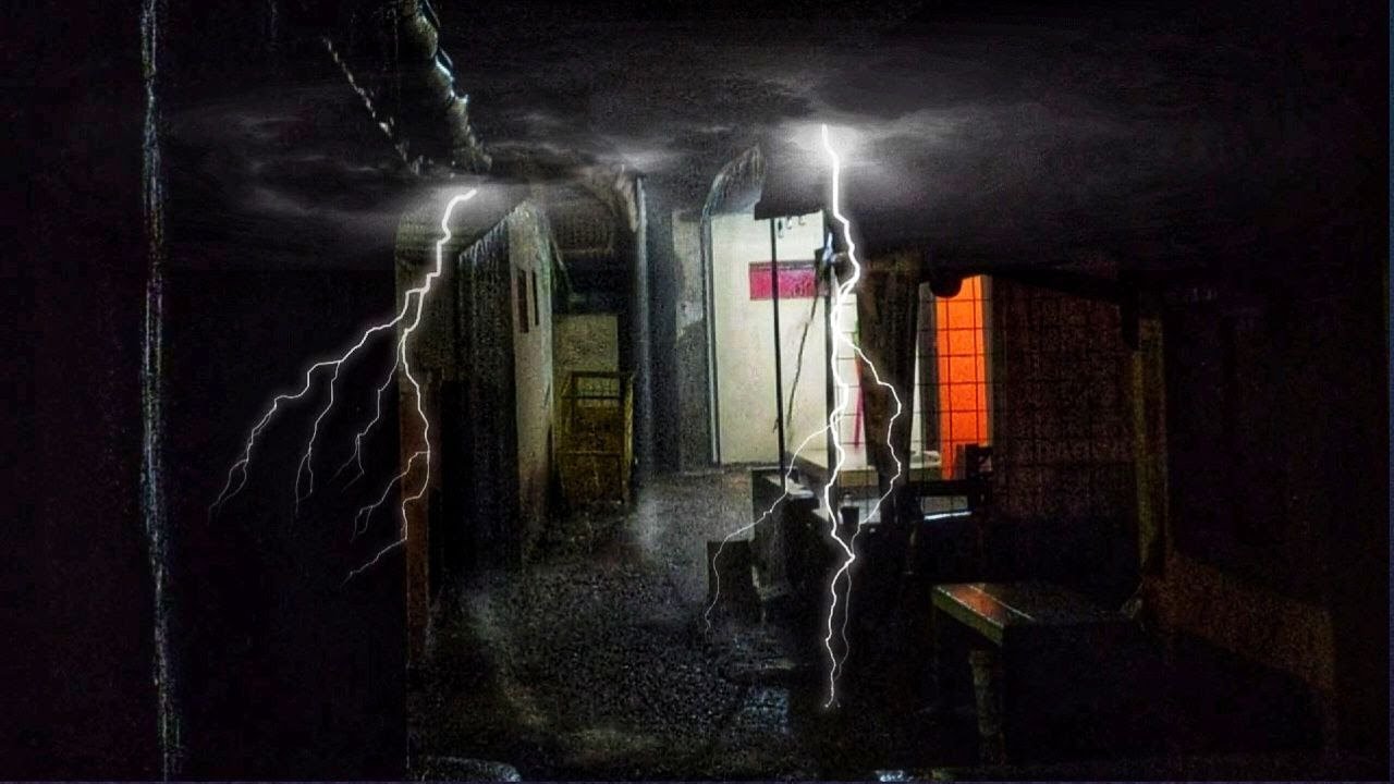 Heavy Rain and Thunderstorm in a Dark Alley at Night | Perfect for Deep ...