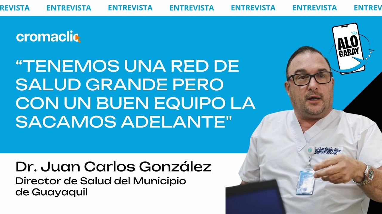 Entrevista al Dr. Juan Carlos González Director de Salud del Municipio de Guayaquil| ALÓ GARAY ...