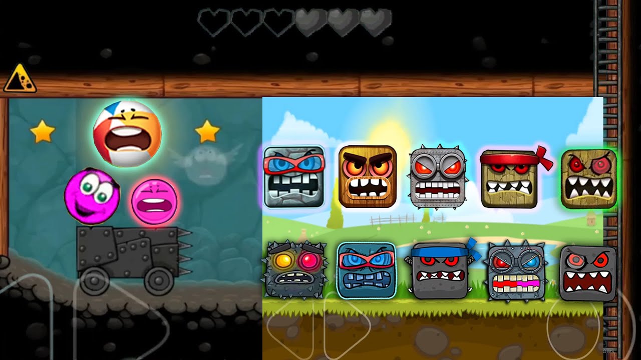 PINK RED BALL3 VS PINK RED BALL 4 VS BALL FRIEND JUMBLE VERSUS MODE ...