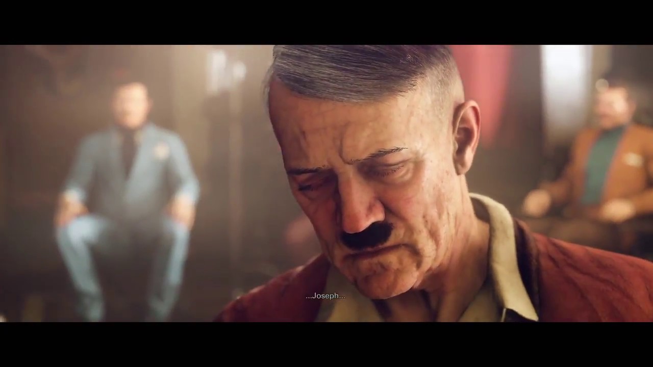 Wolfenstein 2 The New Colossus Adolf Hitler Scene - YouTube