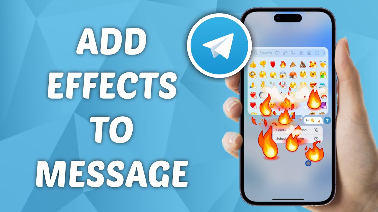 How to Add Effects to Message on Telegram - YouTube