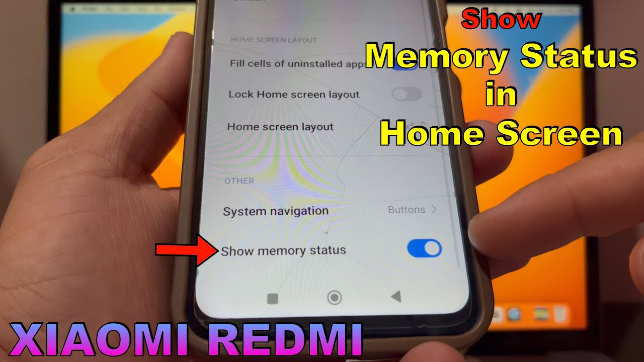 How to Show Memory Status in Home Screen on Xiaomi Redmi 13C - YouTube