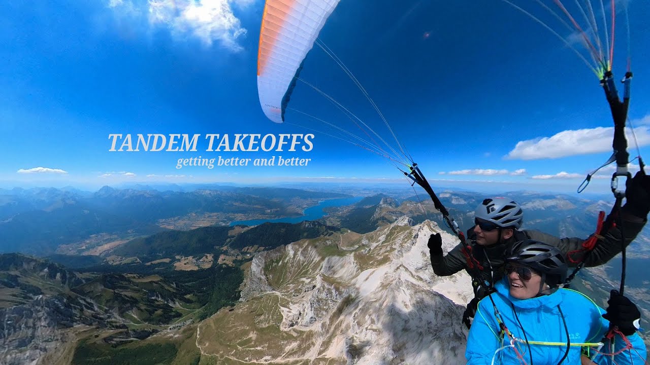 Tandem Paragliding Take Off