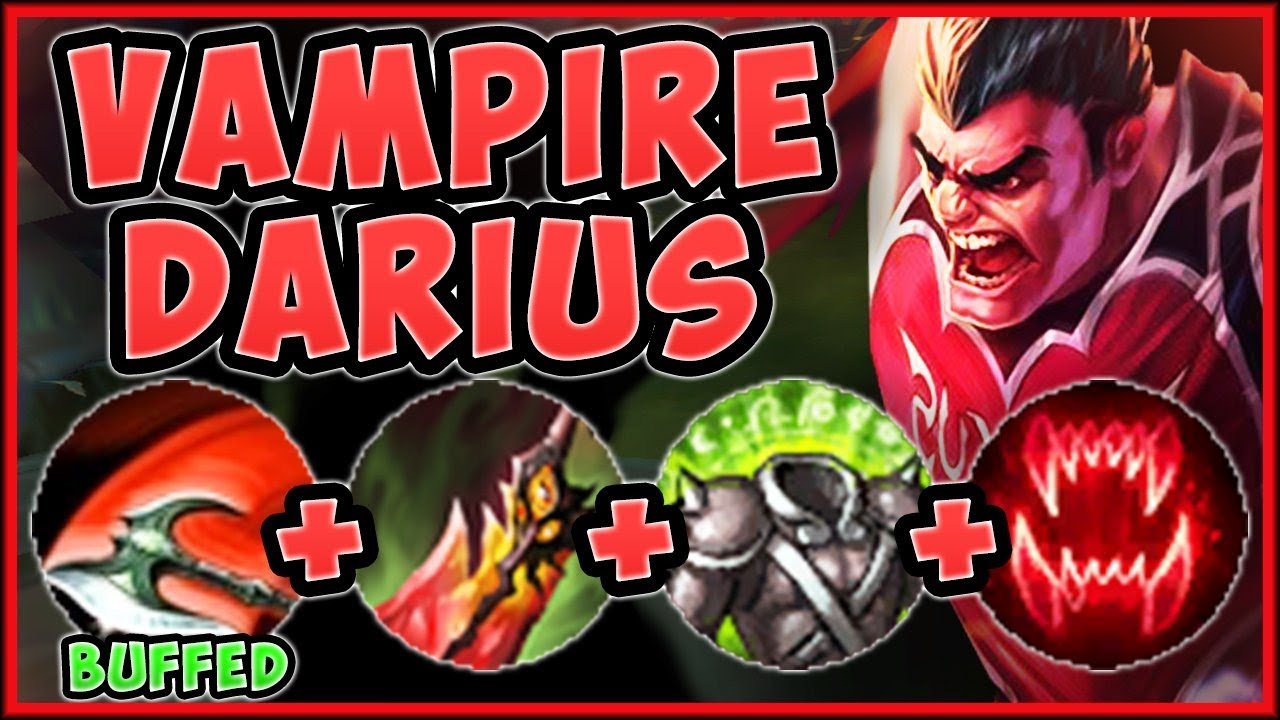 WTF! DRAIN TANK DARIUS HEALS 100% TOO MUCH! VAMPIRE DARIUS SEASON 9 MID ...