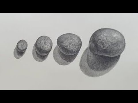 Photorealistic Pencil Drawing of Stones from Iceland! - YouTube