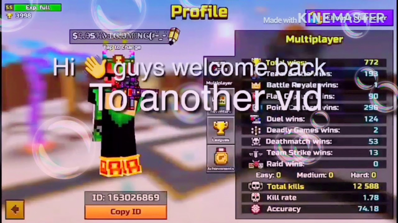 Pixel gun 3D gameplay pool party and a copy of my new skin - YouTube