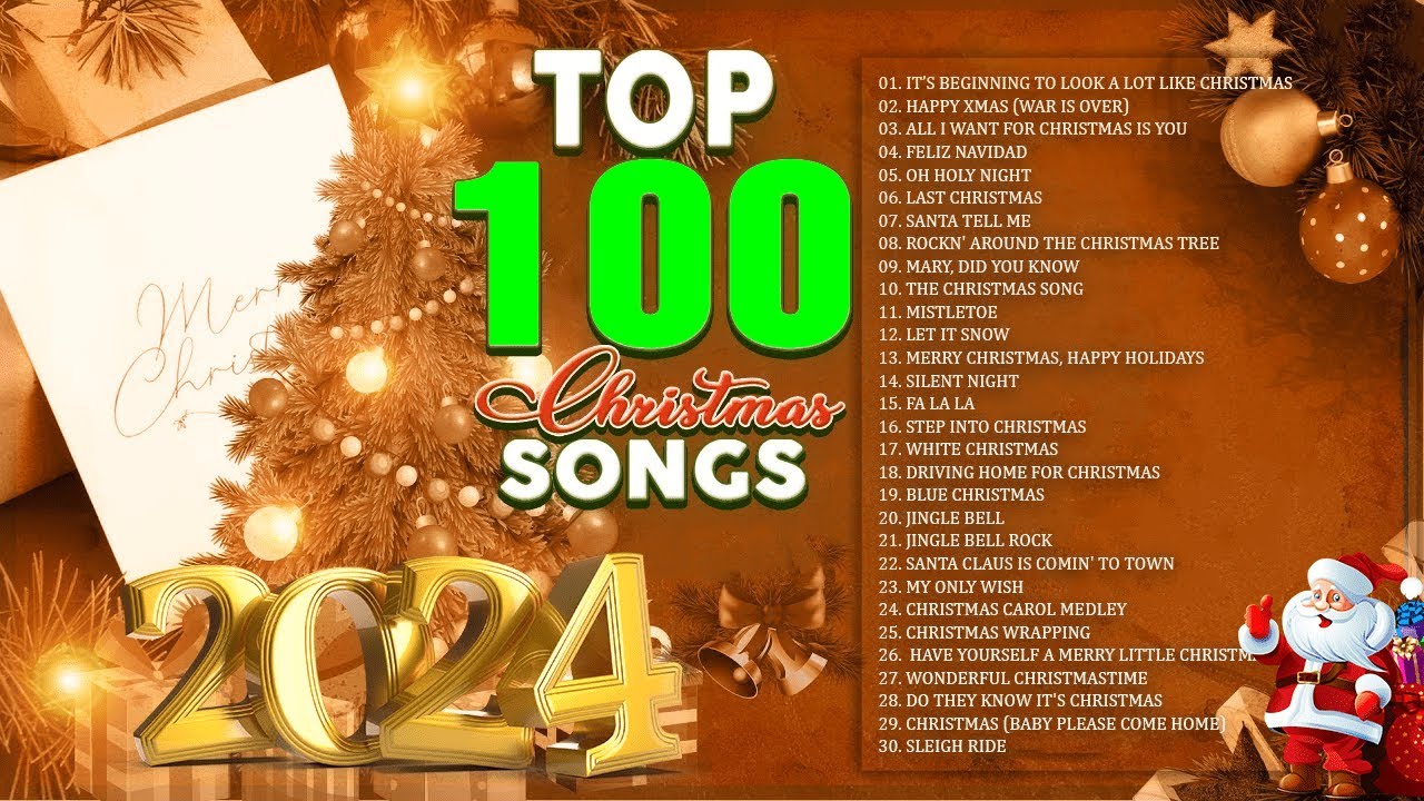 Top 100 Christmas Songs Playlist 🎄 1 Hour Xmas Music Playlist 🎅🏼 Merry ...