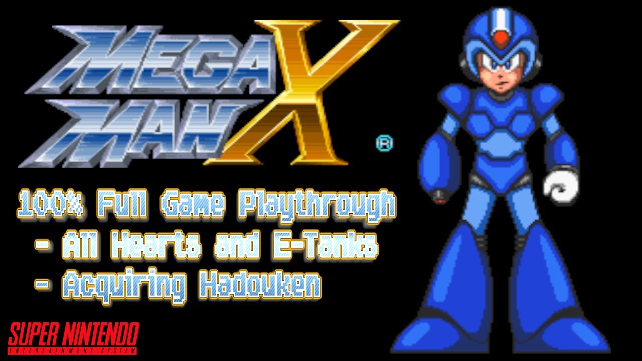 Mega Man X (Super Nintendo) | 100% Full Game Playthrough - YouTube