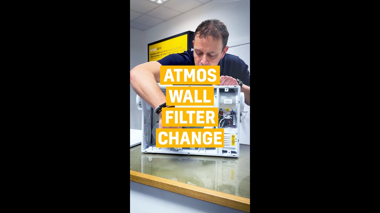 How to change your EnviroVent Atmos Wall Filter - YouTube