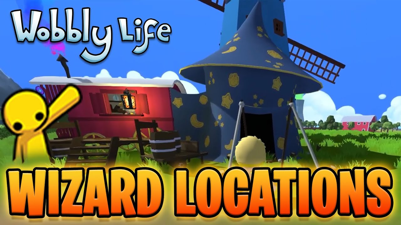 All PRESENT WIZARD LOCATIONS in Wobbly Life - YouTube