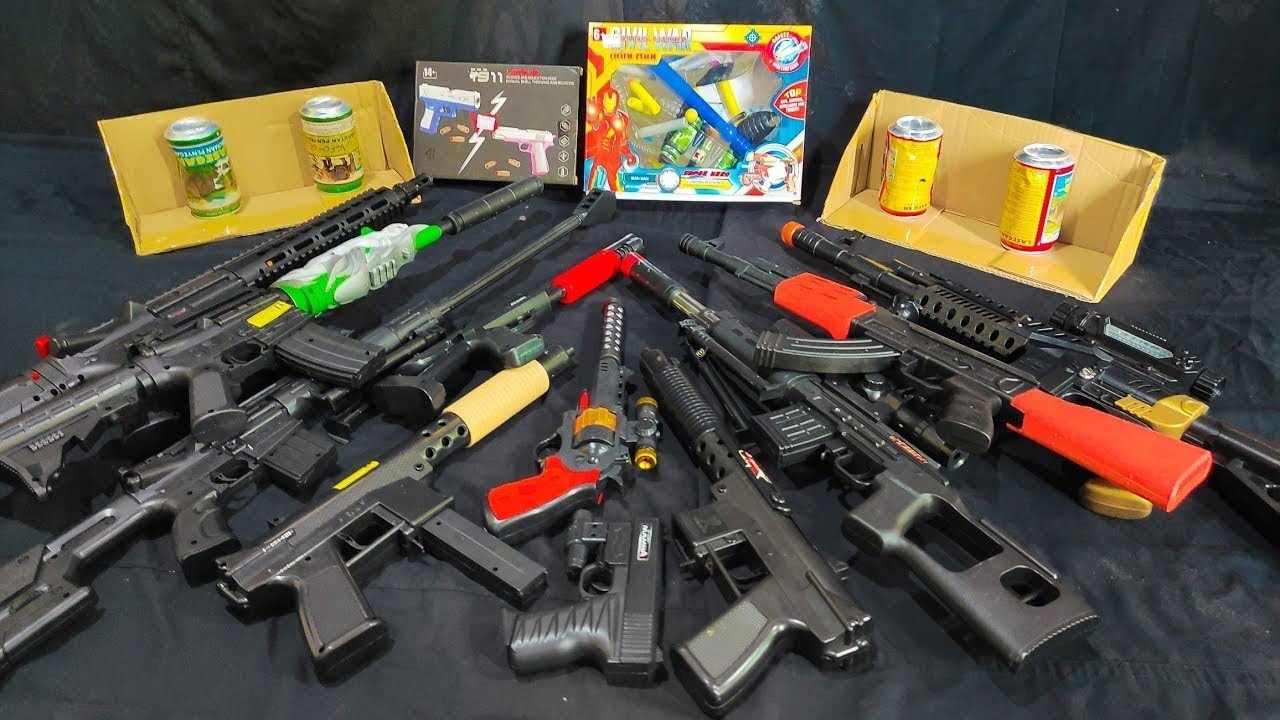 Airsoft Beretta M92 Glock Pistol AMW And MP40 And AK47 NP X_Treme Gun ...