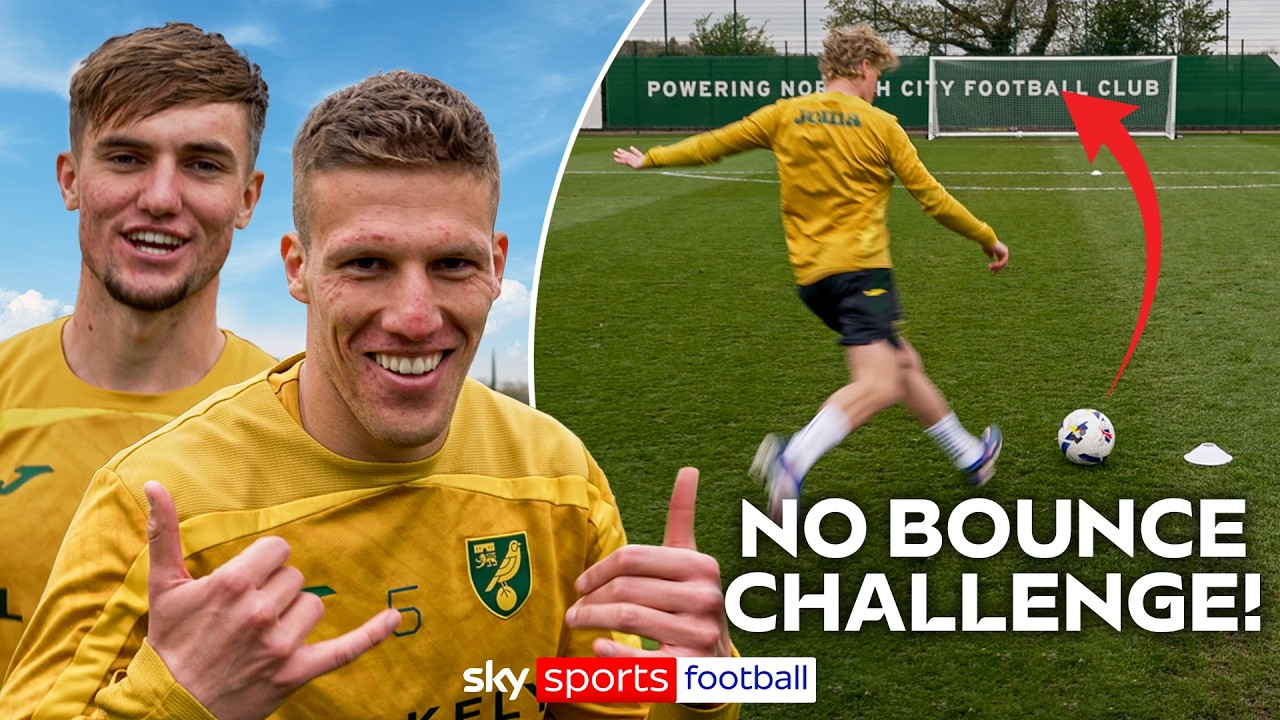 Norwich City No Bounce Challenge with Jacob Wright, Harry Darling and ...