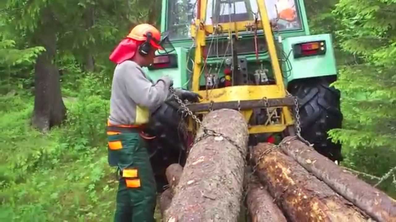 Fendt Logging in Landsom, Sweden - YouTube