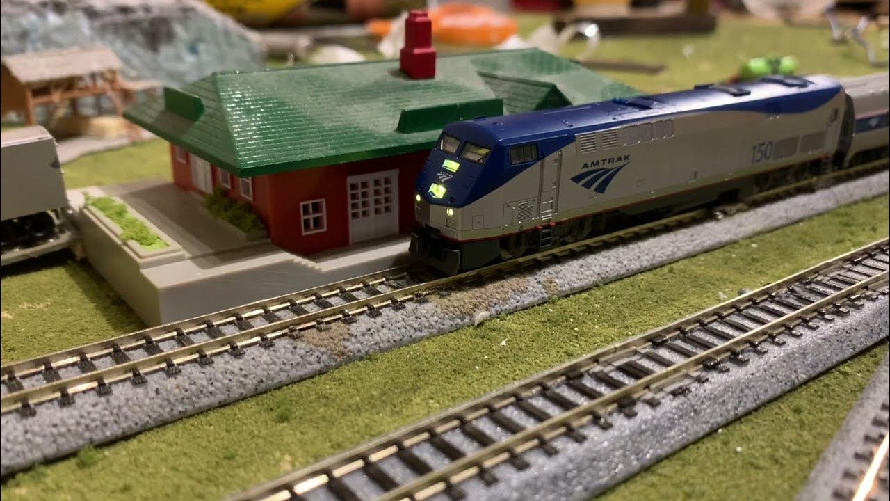 KATO n scale P42, Amfleet II, Viewliner I Intercity Express! - YouTube