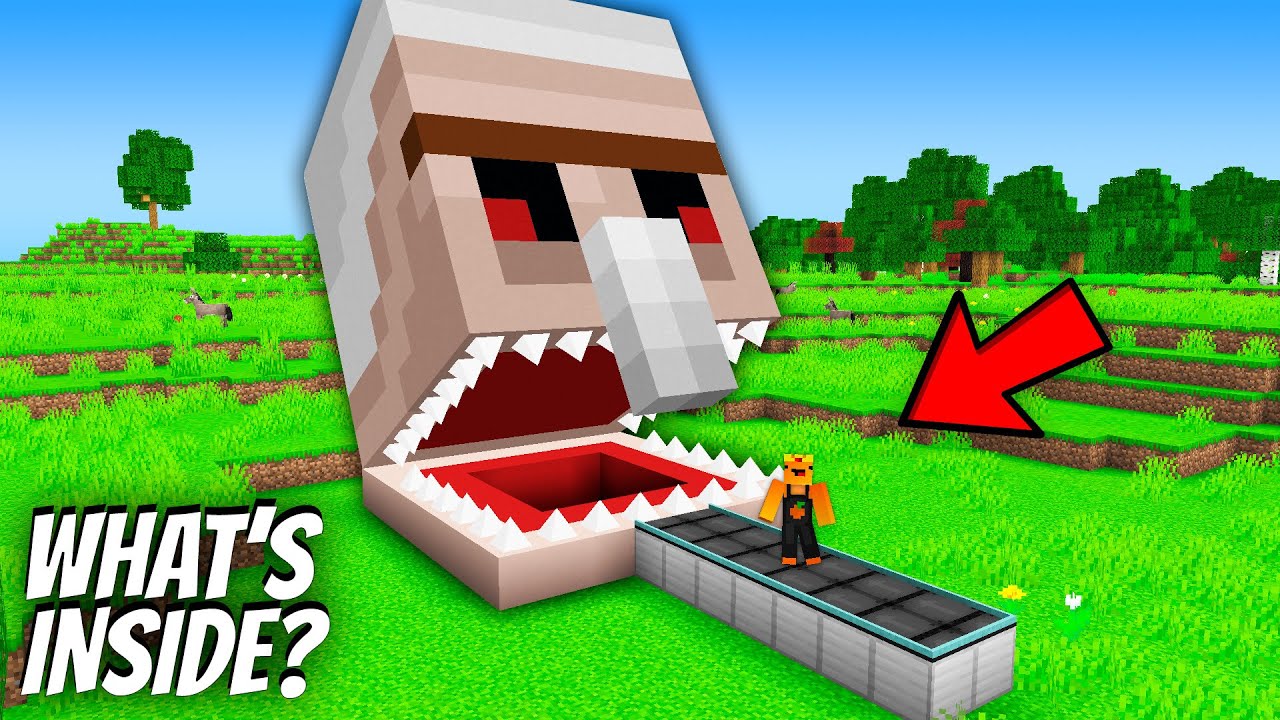What's INSIDE the CURSED IRON GOLEM in Minecraft ? I found a BIGGEST IRON GOLEM ! - YouTube