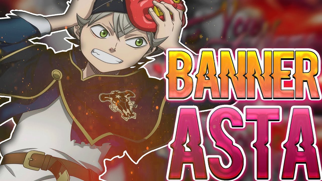 Banner para youtube de Asta (Black Clover)-[By:Shishio]-Adobe photoshop ...