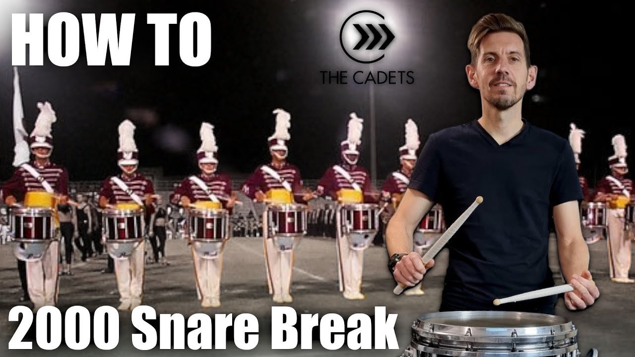 Learn To Play Cadets 2000 Snare Break from DCI finals - YouTube