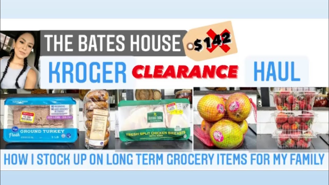 Kroger CLEARANCE Grocery Haul! - YouTube
