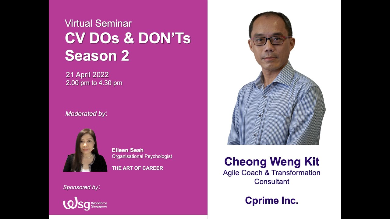 CHEONG WENG KIT on Every Professional Needs A 1 Page CV - YouTube