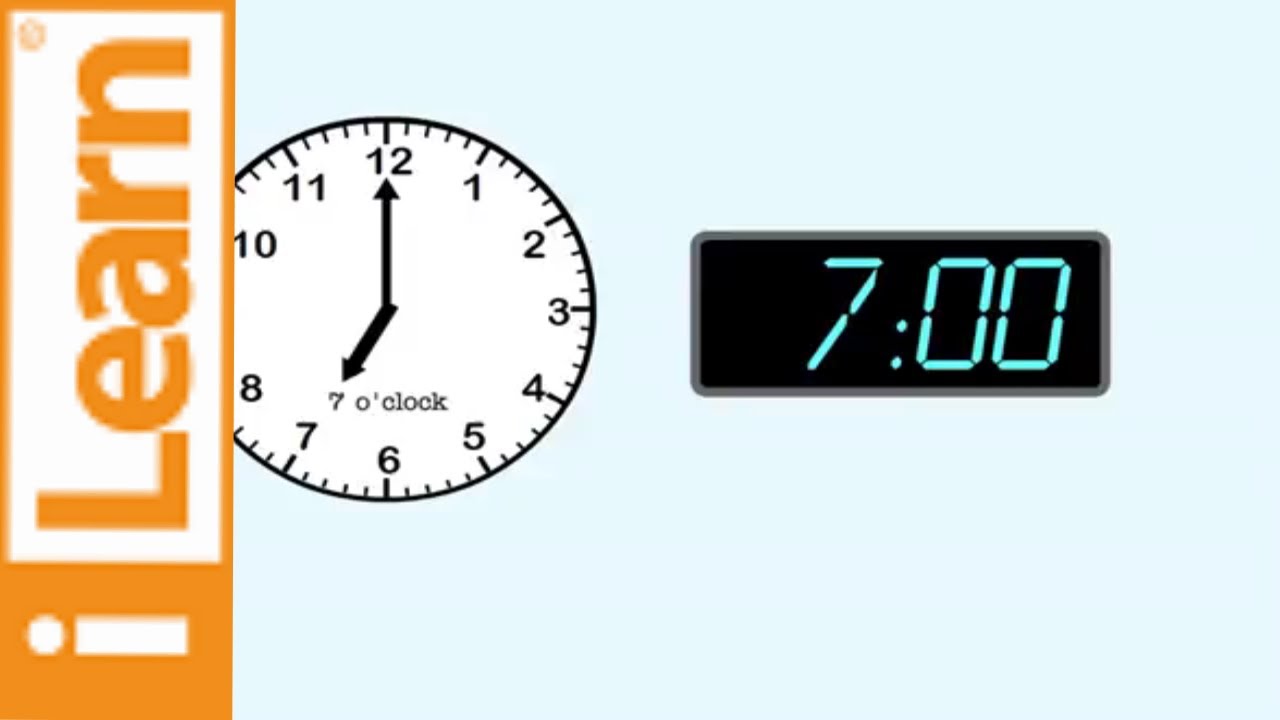 Telling Time How To Tell Time To The Hour Learning The Clock YouTube Telling Time How To Tell Time To The Hour Learning The Clock YouTube