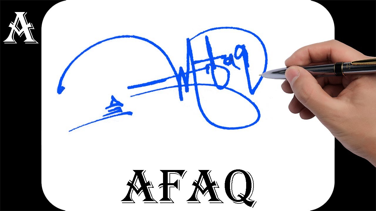Afaq name signature design - A signature style - How to signature your ...