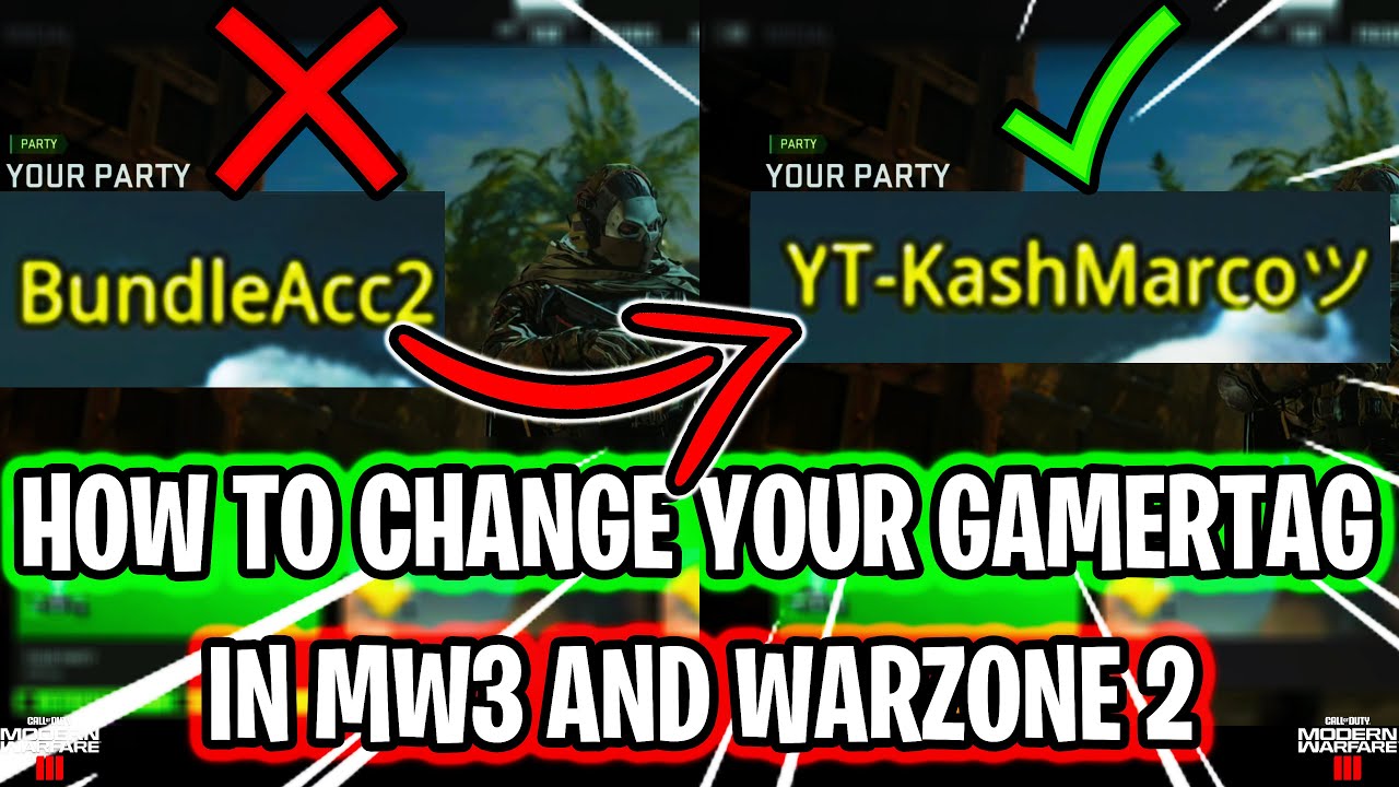 How to Change your Gamertag + add symbols in Modern Warfare 3/Warzone 2 ...