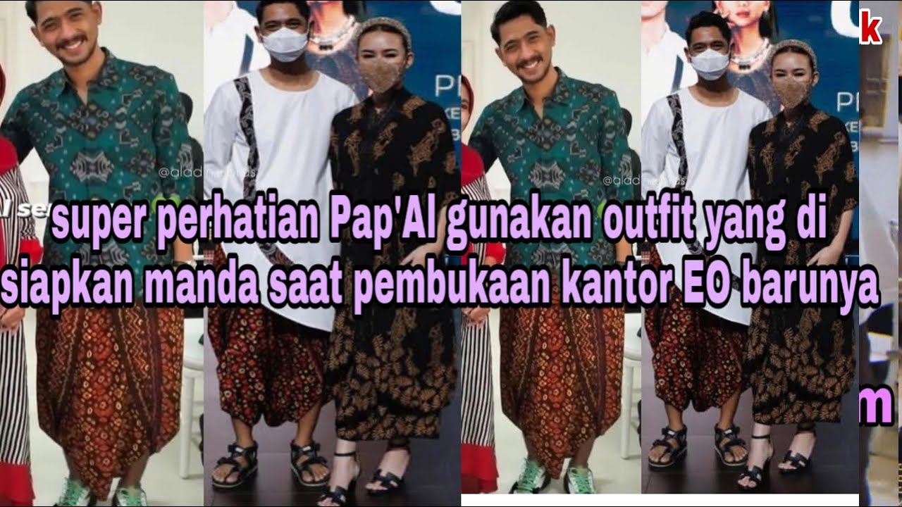 🔴istri super perhatian Pap'Al gunakan outfit yang di siapkan manda saat ...