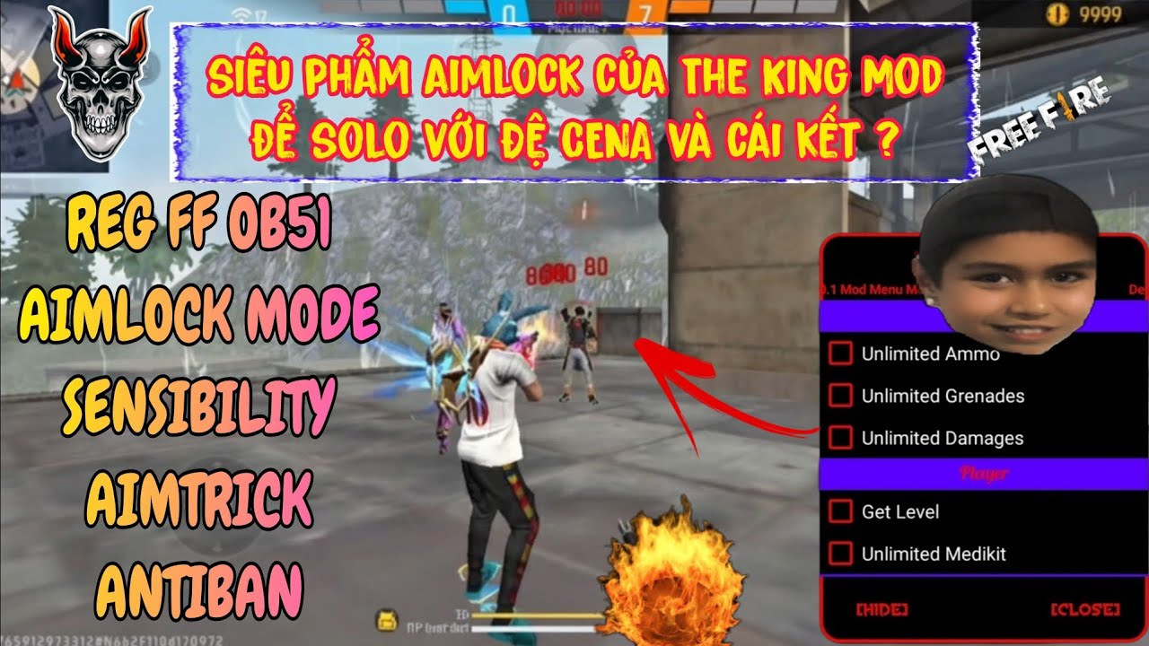 REG FF OB51 , SIÊU PHẨM AIMLOCK CỦA THE KING MOD ĐỂ SOLO VỚI ĐỆ CENA VÀ ...
