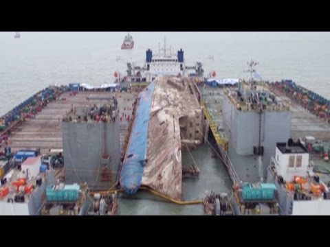 Sewol Ferry Fully Raised From Water Nearly Three Years After Disaster ...