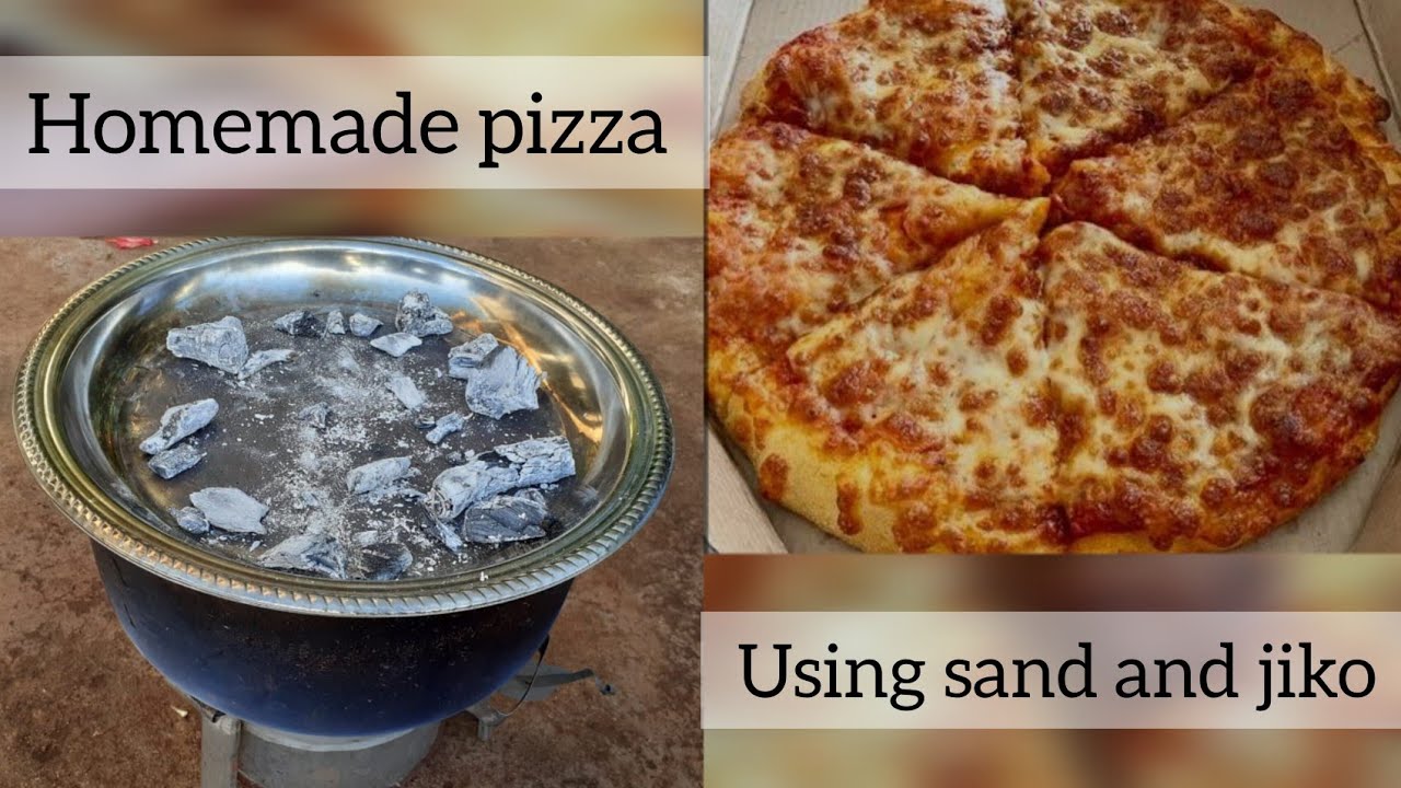 Homemade Pizza//Charcoal Jiko Method - YouTube