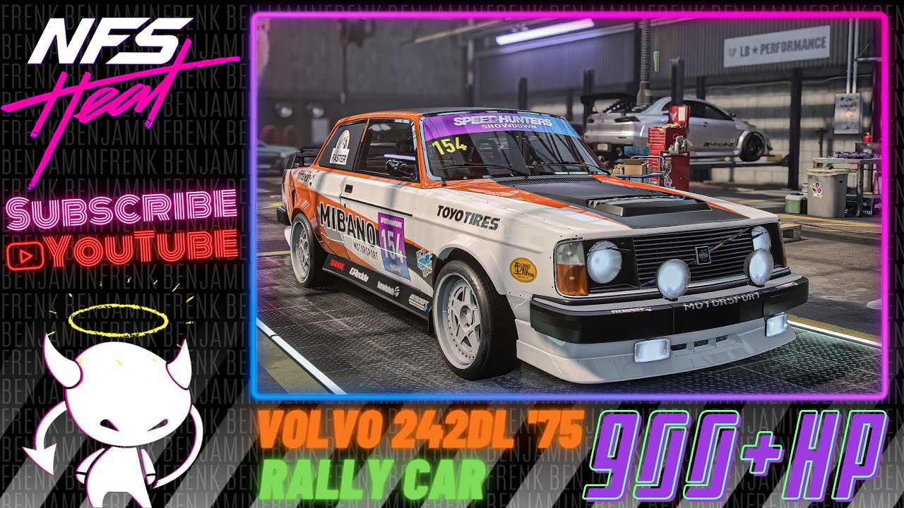 NFS Heat | 900+HP Volvo 242DL '75 Rally Customization - YouTube