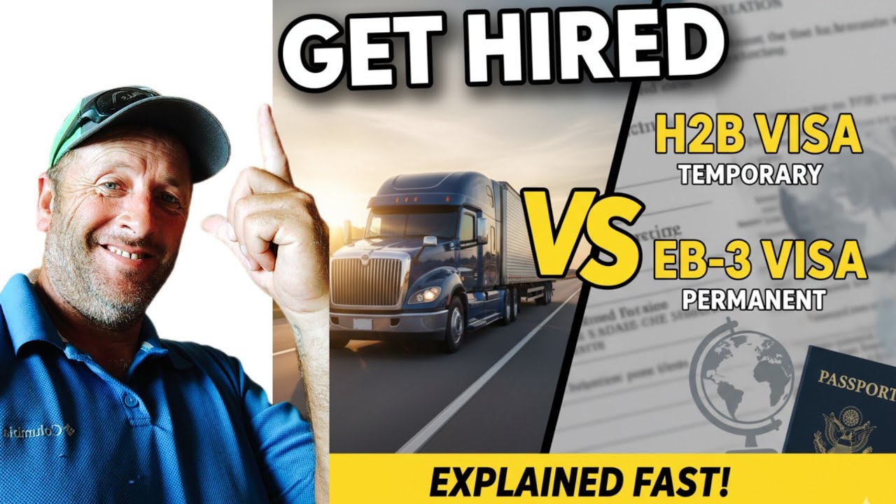 Get Hired to drive in America : H2b vs EB-3 Explained Fast - YouTube