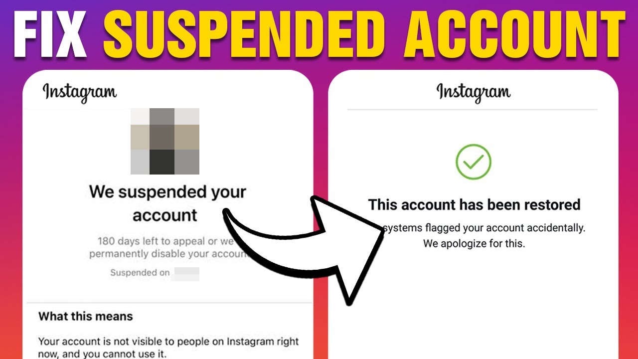 We Suspended Your Account Instagram 180 Days Problem FIX (2025) - YouTube