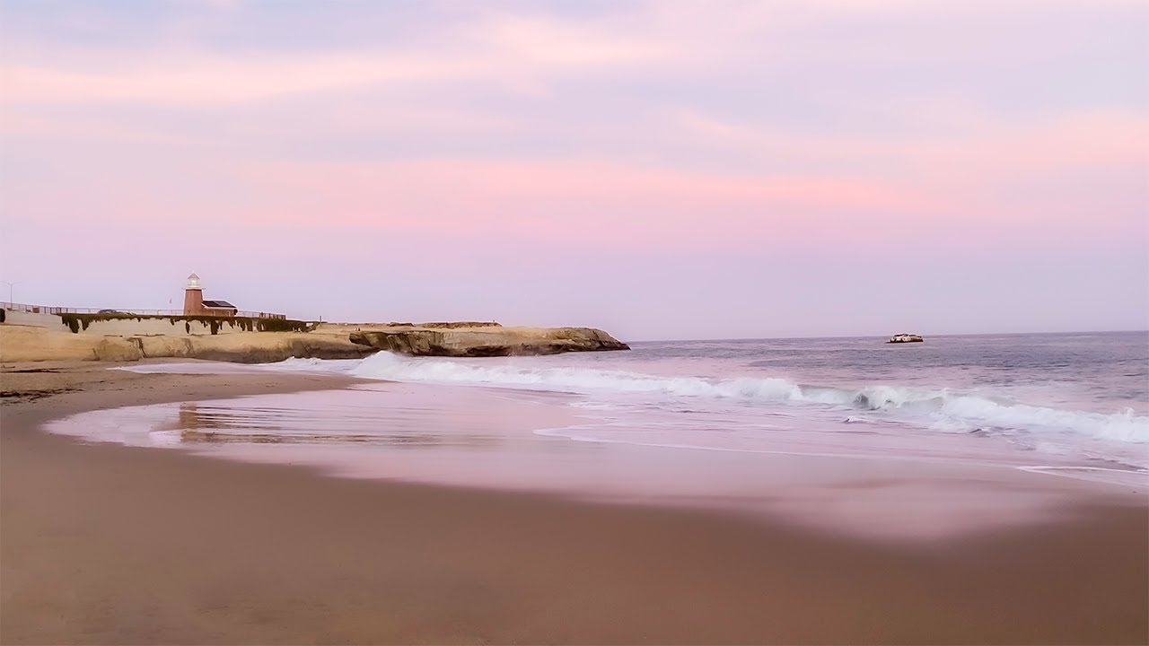 Lighthouse Field State Beach Santa Cruz, CA 4K. #naturetherapyfilms ...
