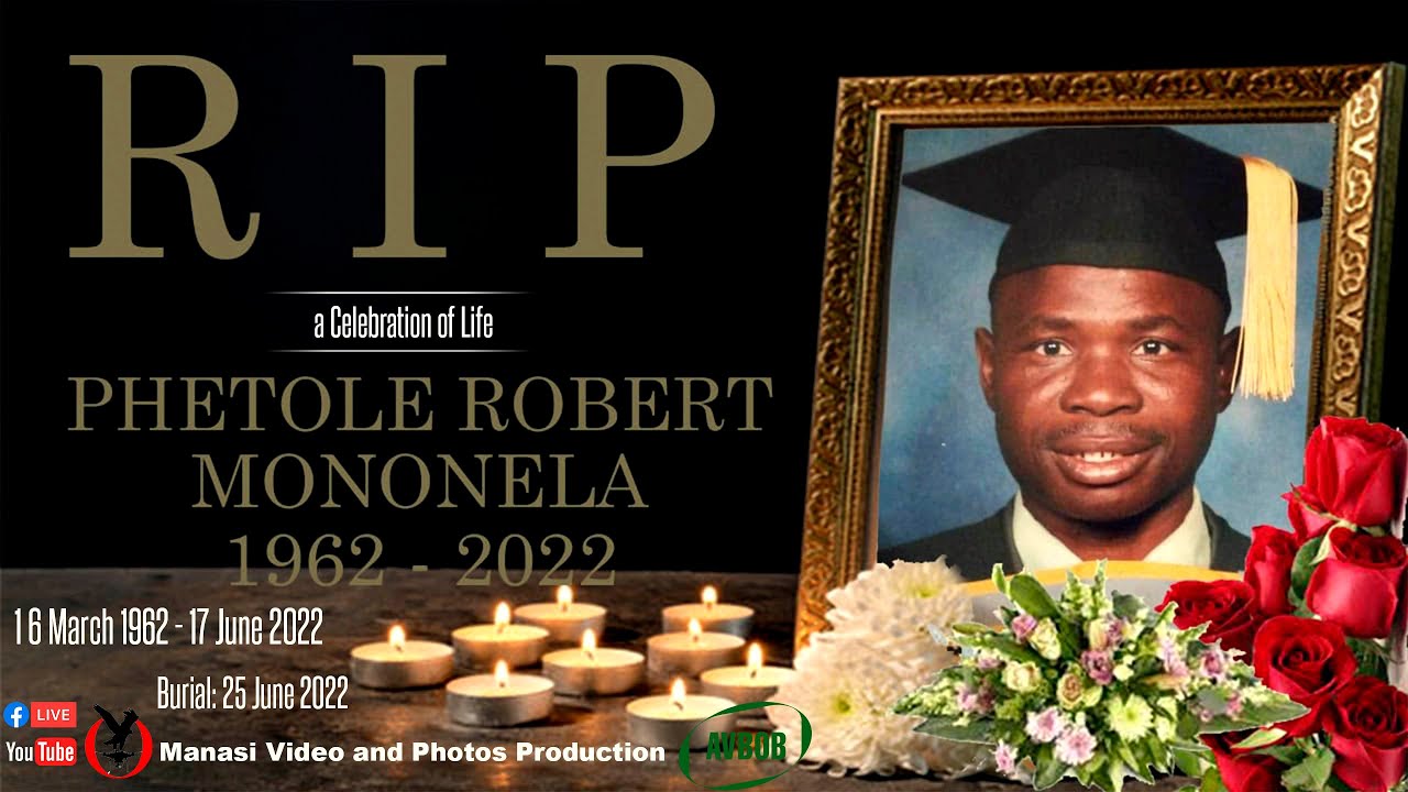 In loving memory of the late Phetole Robert Mononela - YouTube