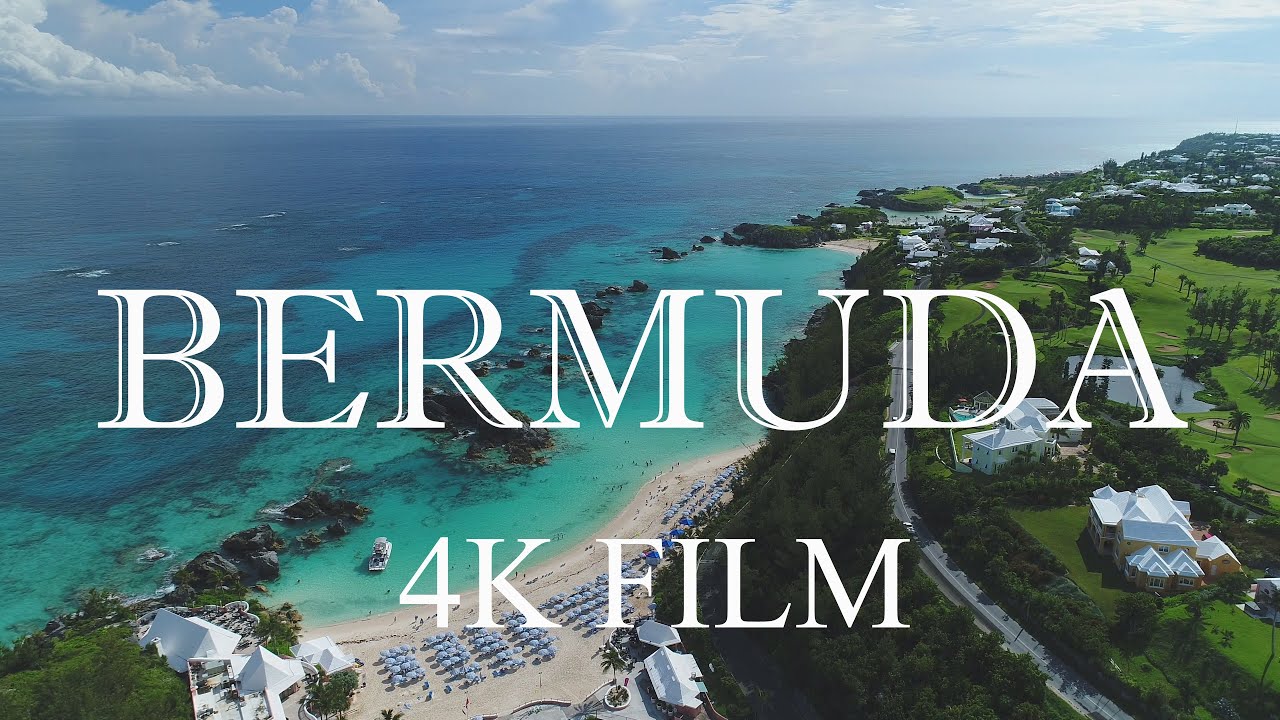 FLYING OVER BERMUDA (4K UHD) - Piano Relaxing Music With Beautiful ...